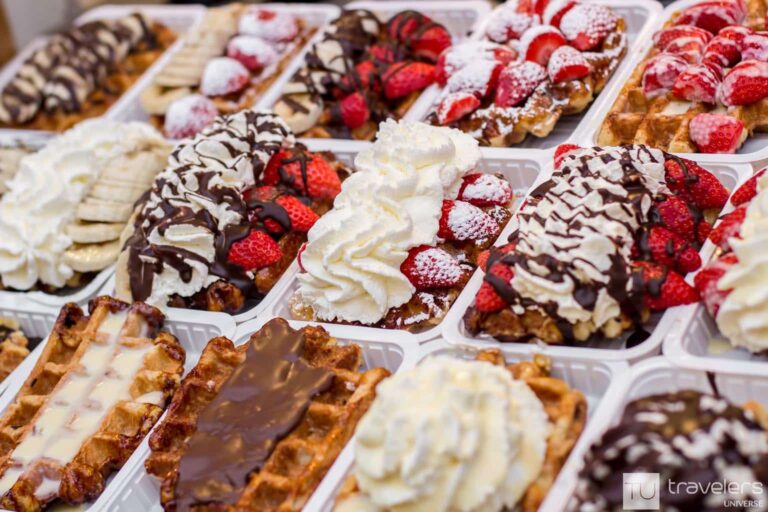 Eating waffles is a must-do in Brussels