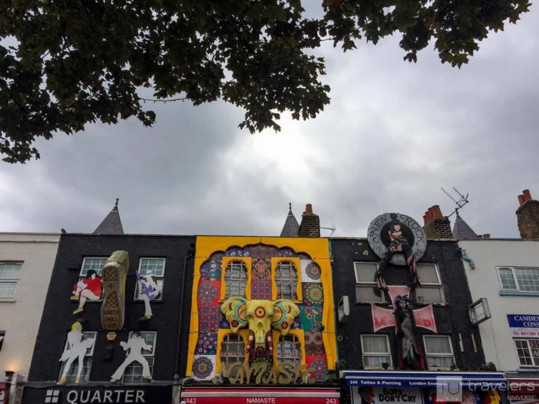 Weirdy decorated buildings in Camden Town
