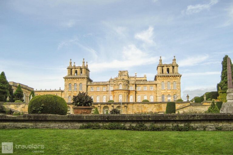 Blenheim Palace as seen from the palace gardens