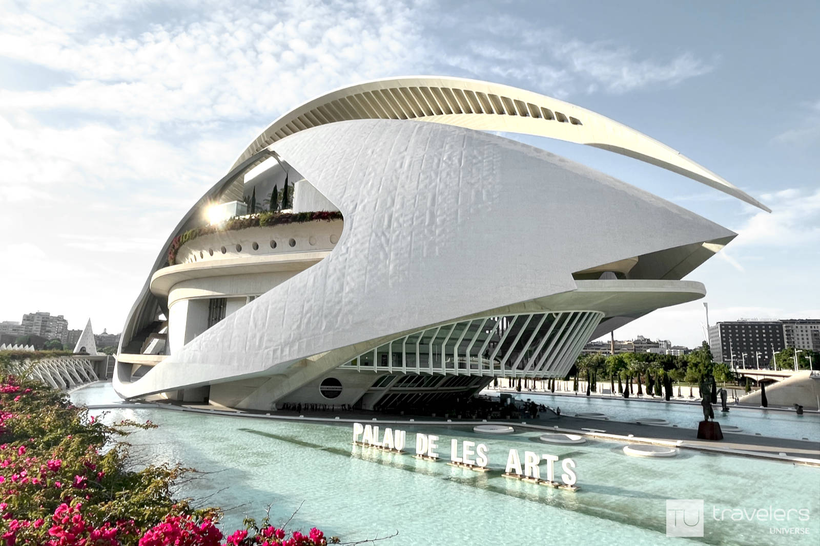 The Reina Sofia opera house is a stunning Spanish landmark in Valencia