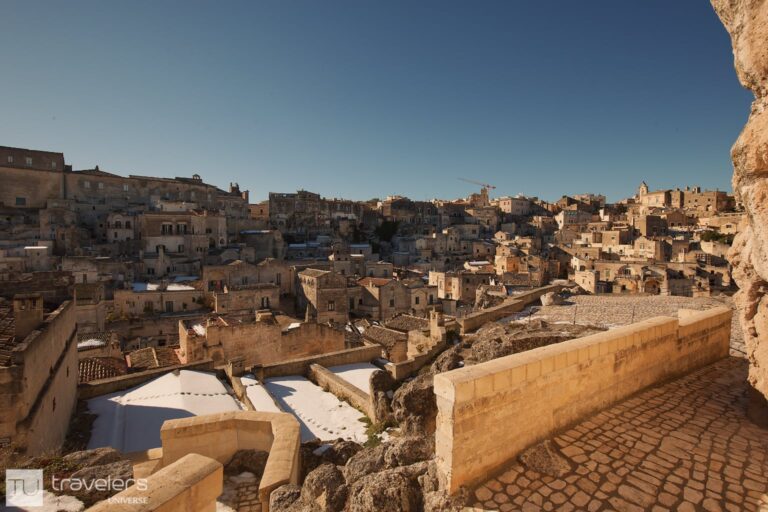 A panoramic view of Matera, Italy.
