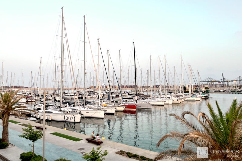 Yachts in the Valencia marina