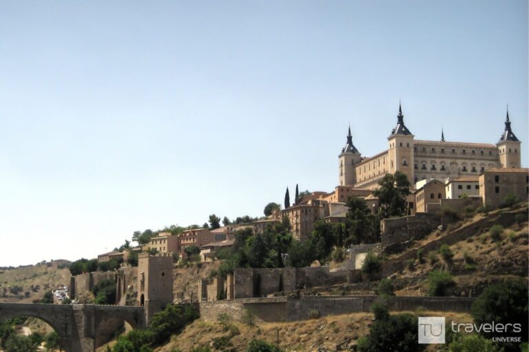 View of Toledo's castle, one of the top day trips from Madrid