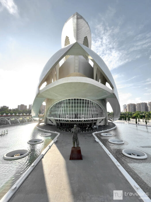 The futuristic opera house of Valencia