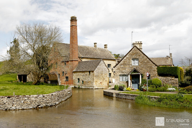 Old mill and house by the river in Lower Slaughter
