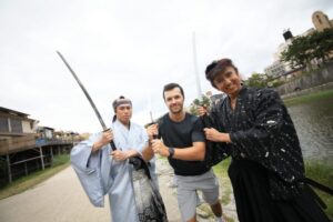 1 Hour Travel With a Samurai Photoshoot in Kyoto