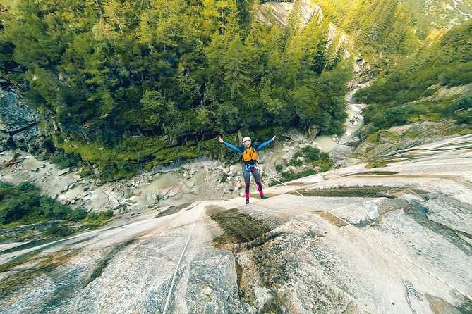 Canyoning Experience Grimsel From Interlaken - Rappelling and Jumping Into the Canyon