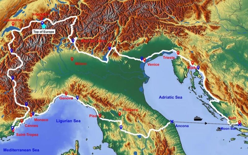 Croatia-Italy-France: 18-Days Motorcycle Tour 03. - 21.09.25 - Itinerary Highlights