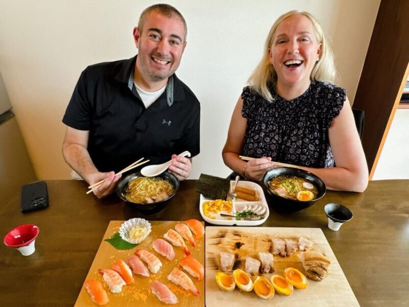 【NEW】Tokyo: Sushi Making & Ramen Cooking & Drink Set Class!! - Culinary Experiences