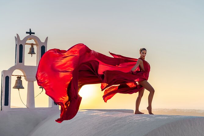 Flying Dress Photoshoot in Santorini by Flying Dress Photo © - Package Details