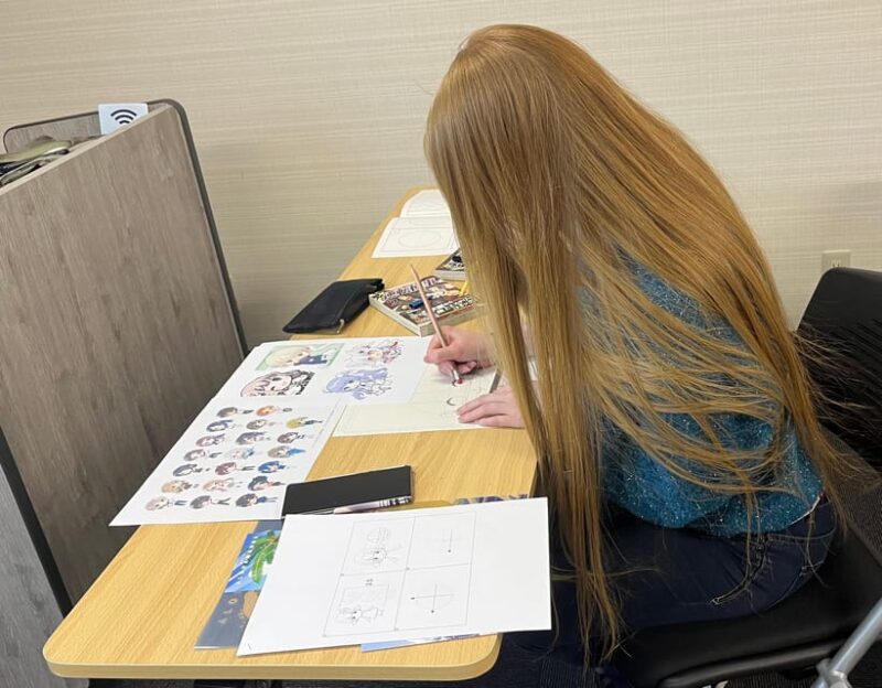 Manga Lesson by Acitive Pro-Manga Artists (Tokyo/Ikebukuro) - Original Character Creation and Four-Frame Manga