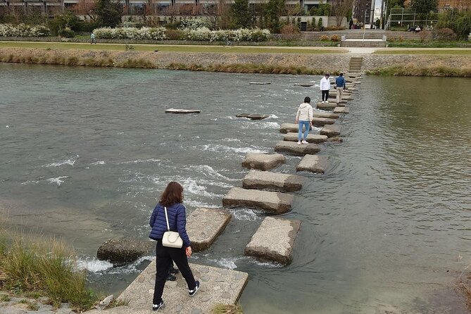Morning E-bike Tour of Fushimi-Inari, Gion, Nanzen-ji, Kamo River - Strolling Along the Kamo River