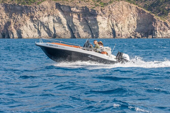 Private ELDORIS Boat Rental in Milos Agia Kiriaki GREECE - No License Required
