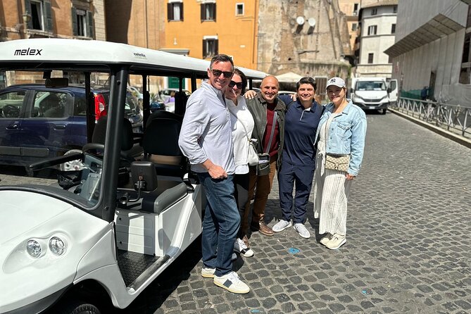 Rome in Golf Cart: 3 Hours Private Tour With Gelato and Pickup - Inclusions