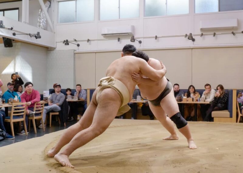 Tokyo: Challenge Sumo Wrestlers and Enjoy Meal - Cultural Immersion