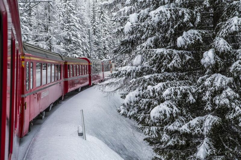 From Milan: Lake Como Cruise, St. Moritz & Bernina Red Train - Starting Point: BusForFun Fermata Milano Centrale