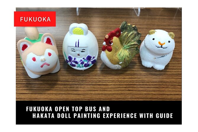 Fukuoka Open Top Bus and Hakata Doll Painting Experience With Guide - Inclusions