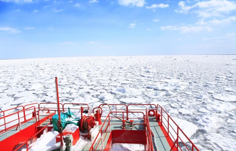 Ice Drift，Icebreaker，Sounkyo Ice Fall Festival One Day - Ocean Exchange Museum