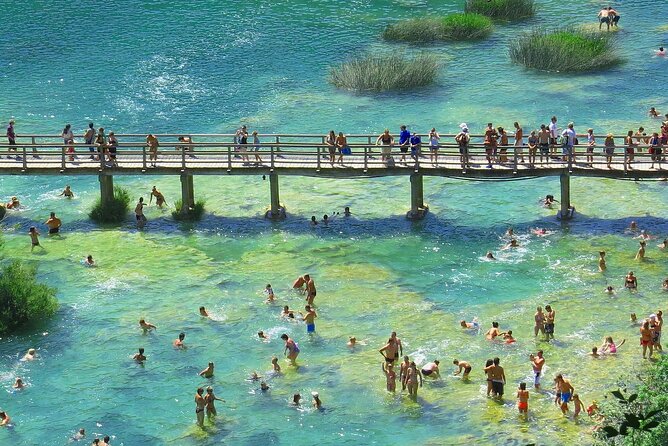 Krka Waterfalls Tour From Split With Wine, Food & Free Desseret - Accessibility and Participation