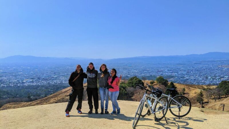 Nara: Heart of Nature Temple, Forest, & Waterfall Bike Tour - Group Size and Language Options