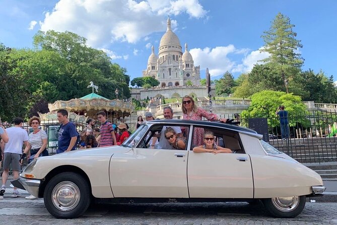 Paris Private Guided Tour in a Vintage Open Top French Car - Meeting and Pickup