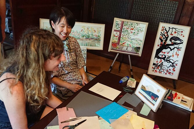 Private Kimono Collage Art Making in an Old House - Creating Your Personalized Kimono Collage