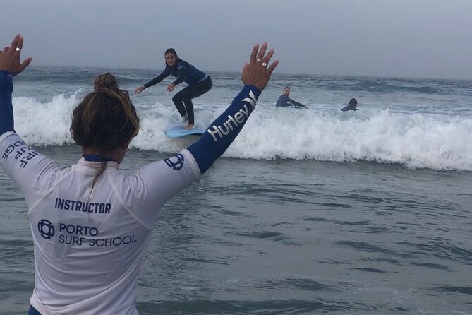 Surf Day at Porto Surf School 3h Surf Lesson With Transport From the City Center - Meeting Point and Logistics
