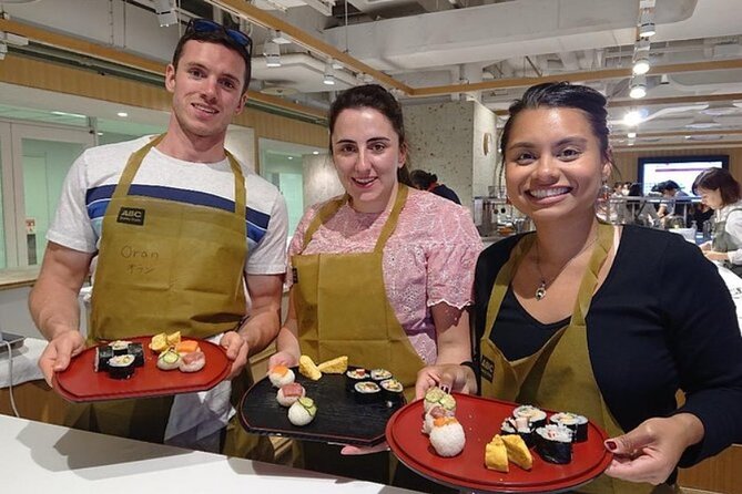 Tokyo; Sushi Cooking Lesson at Japans Leading Culinary School - Preparing the Sushi Dishes