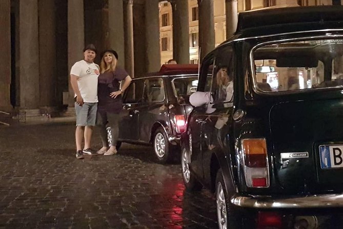 Ancient Tour of Rome by Mini Cooper Classic Cabrio With Aperitif - Panoramic Photo Opportunity