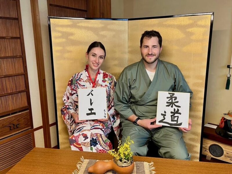 Calligraphy Experience With Simple Kimono in Okinawa - Included in the Experience