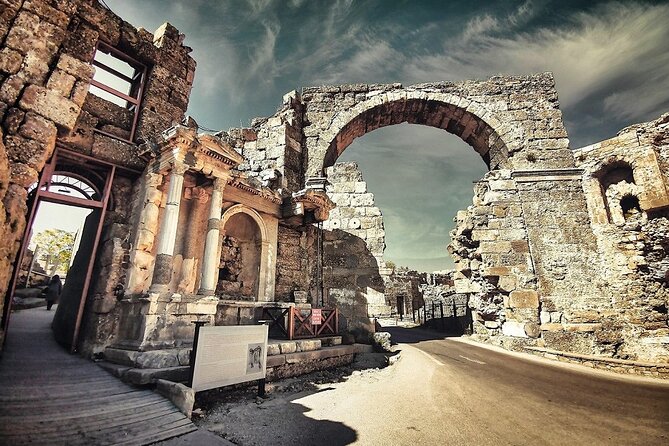 Perge, Aspendos, Side and Waterfall Full Day Tour - Temple of Apollo: Exploring the Ruins of Side
