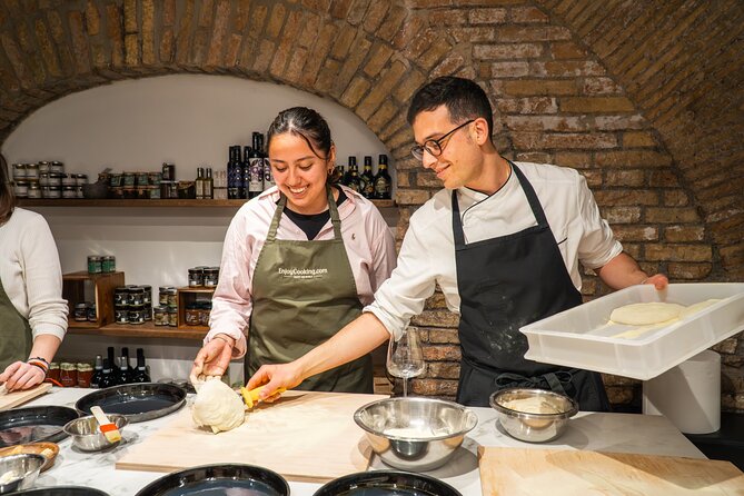 Rome Pizza, Gelato, and Supplì Cooking Class With Wine - Meeting and Pickup Logistics