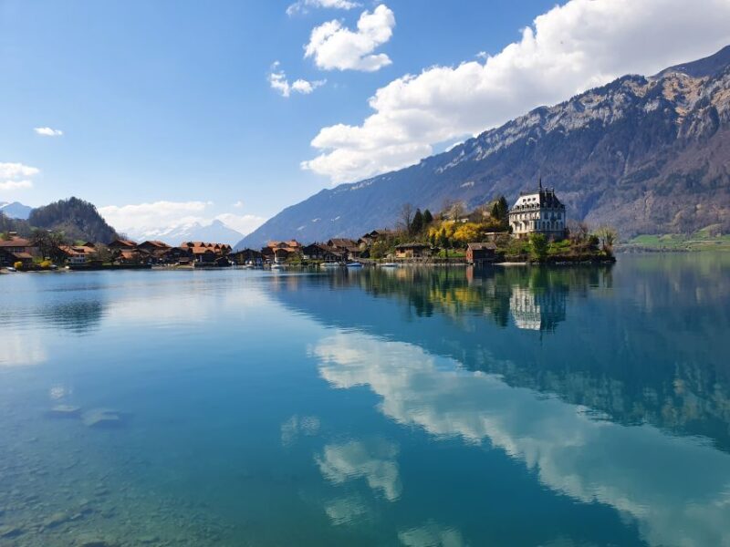 From Zurich: Crash Landing On You Locations in Interlaken - Panoramic Views of Jungfrau During Lunch