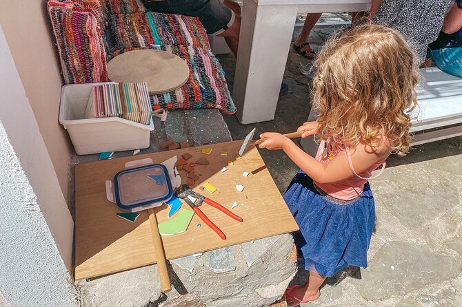 Karpathos Creative Workshop for Mosaic in the Vineyard - Taking in the Workshop Experience