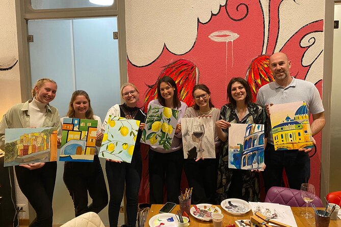 Paint & Wine Experience in Piazza Navona - Booking Information
