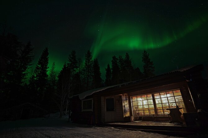 Northern Lights Hunting in Lappish Old Cottage - Enjoying Lappish Cuisine by the Fire