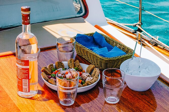 Private Full Day Tour in South Paros Caves Despotiko - Meals and Refreshments