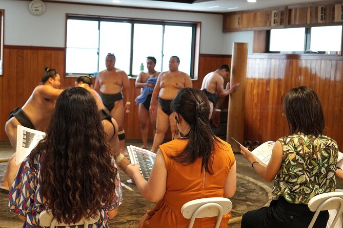 Sumo Stable Intimate Morning Practice - Photography and Seating Arrangements