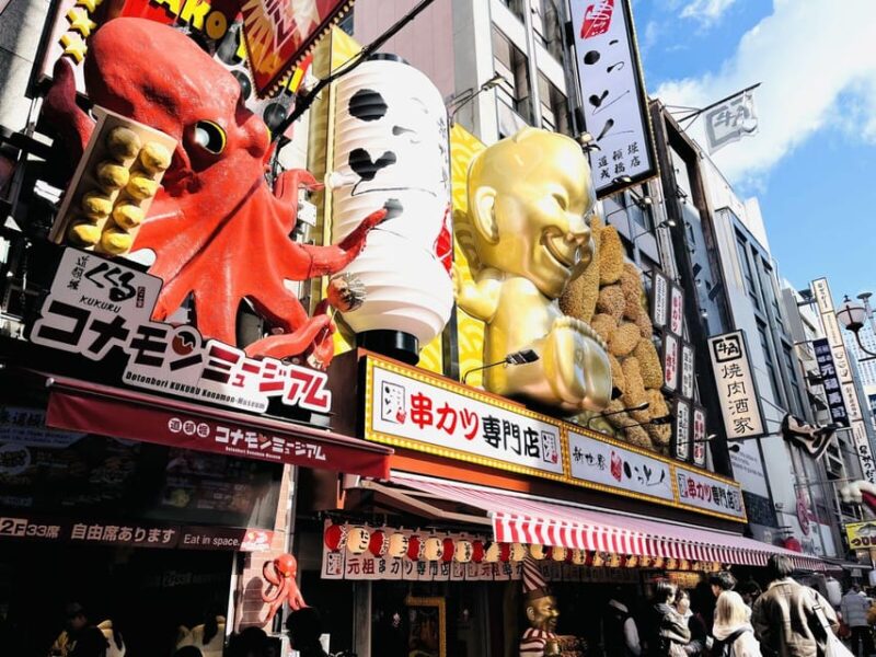 1-Day Walking Tour in Osaka：Castle, Temples and Ukiyoe - Dotonbori and Shinsaibashi Exploration