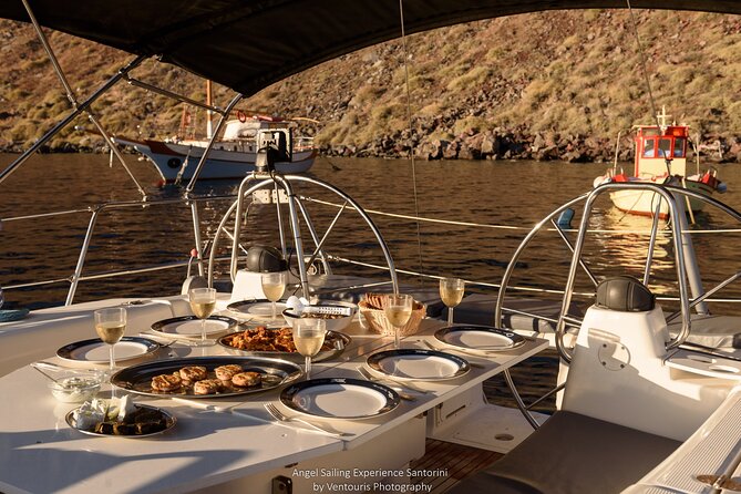 Santorini Private Daytime Sailing Cruise With Meal, Drinks &Transfer Included - Booking and Cancellation Policy