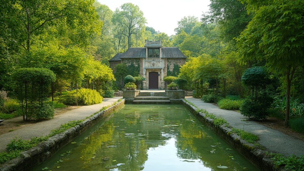 beautiful park with animals