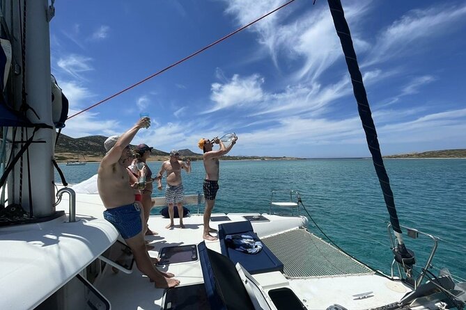 Catamaran Semi Cruise Paros Antiparos Includes Food and Drinks - Key Points