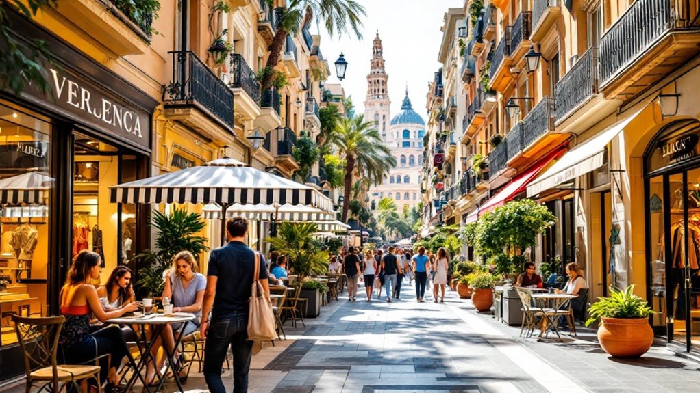 charming terrace shopping experience