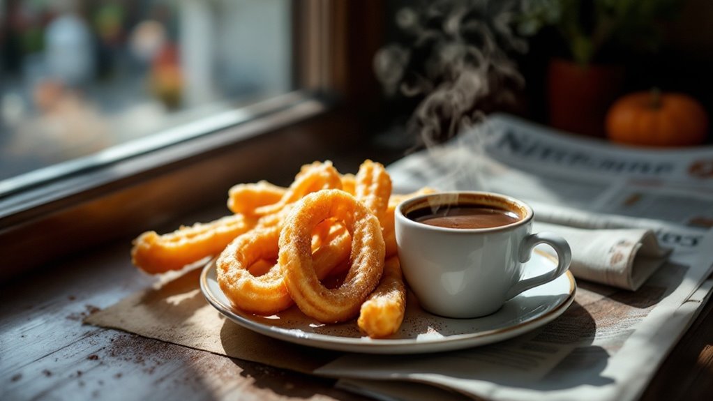 churros traditionally for breakfast