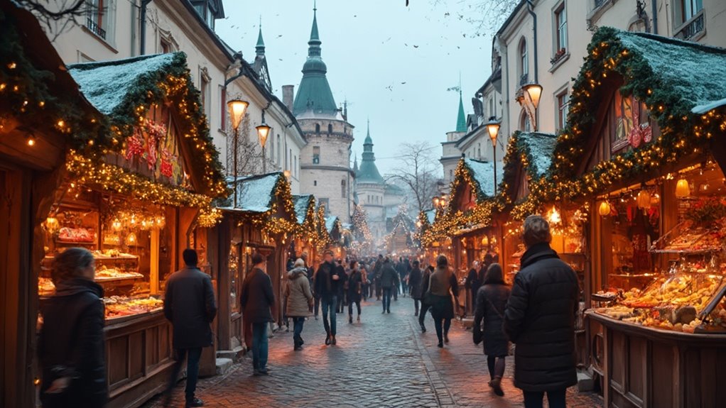 festive holiday market experience
