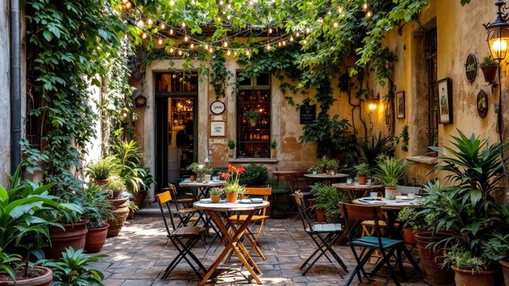hidden garden bar relaxation