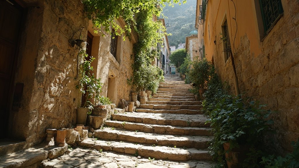 historic stone staircase landmark