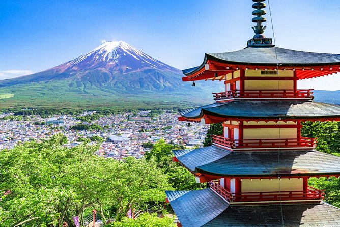 Mt.Fuji Arakurayama Sengen Park,Oshino Hakkai,Kawaguchi Lake Tour - Key Points