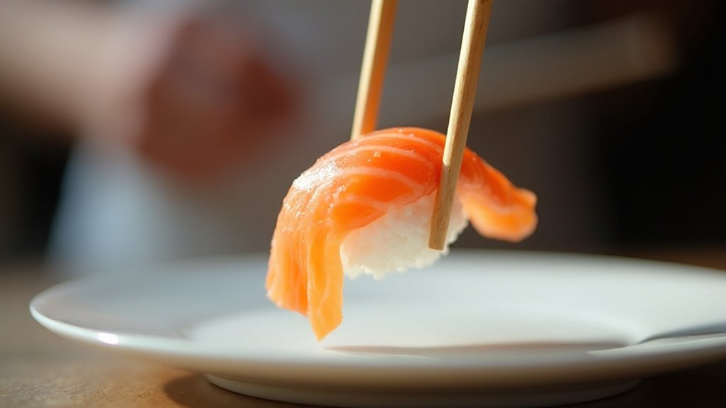 nigiri sushi eating technique