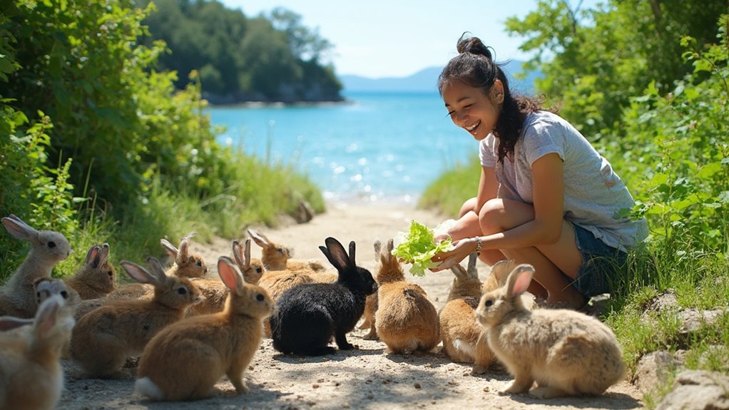 rabbit filled paradise island